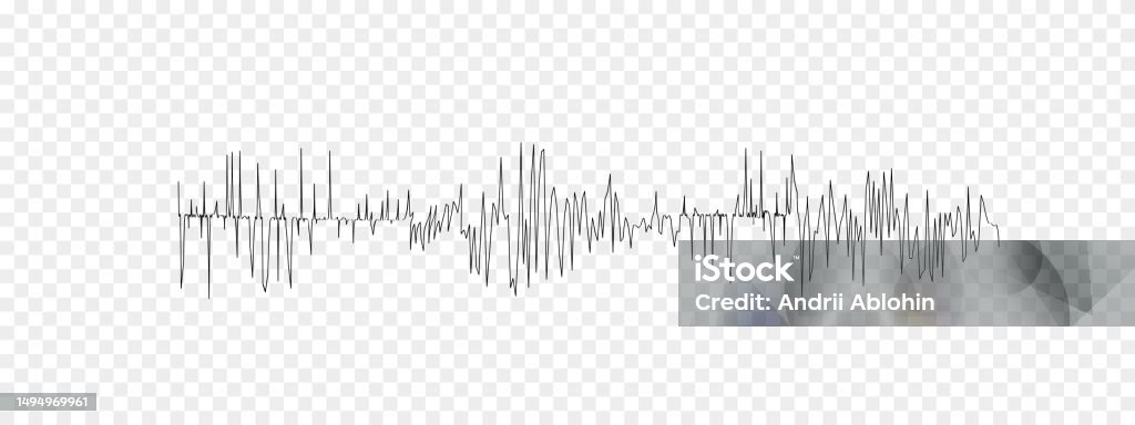 Diagram Poligraf Atau Seismograf Pada Latar Belakang Transparan