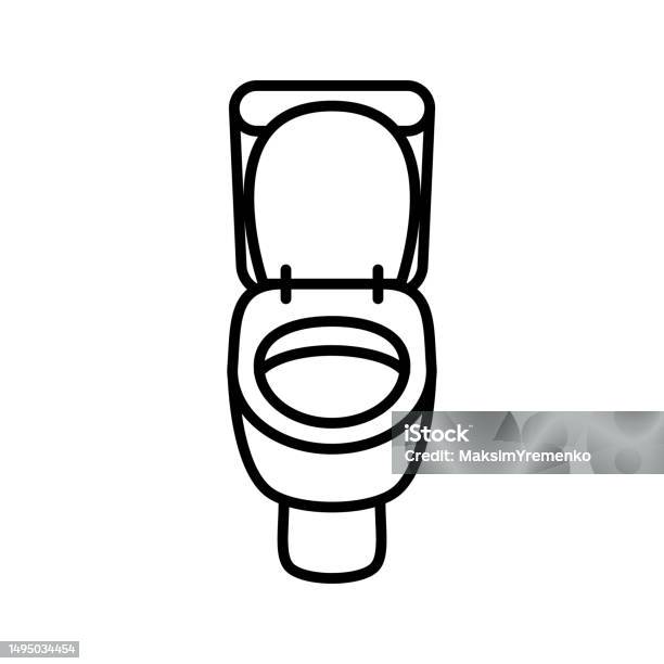Ilustración de Icono De La Taza Del Inodoro Vista Frontal De La Taza ... Ilustración de Icono De La Taza Del Inodoro Vista Frontal De La Taza ...