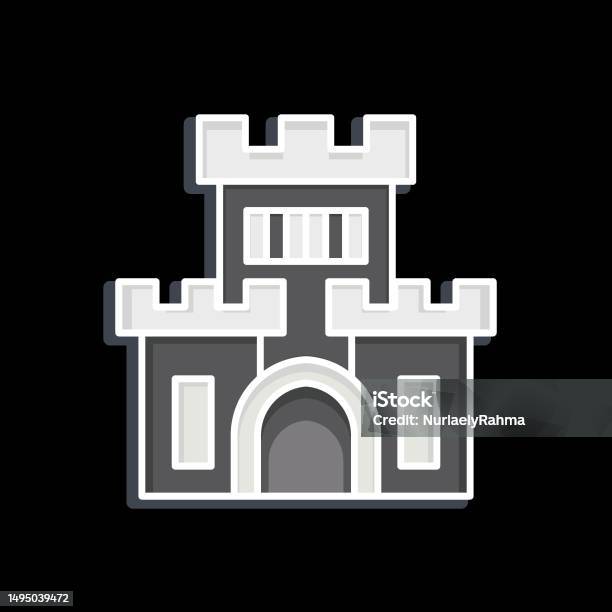 Château De Licône Lié Au Symbole Du Parc Dattractions Style Brillant