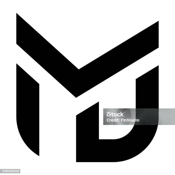 Logo Mj Initial Innovant Professionnel Et Logo Jm Lettre Mj Ou Jm