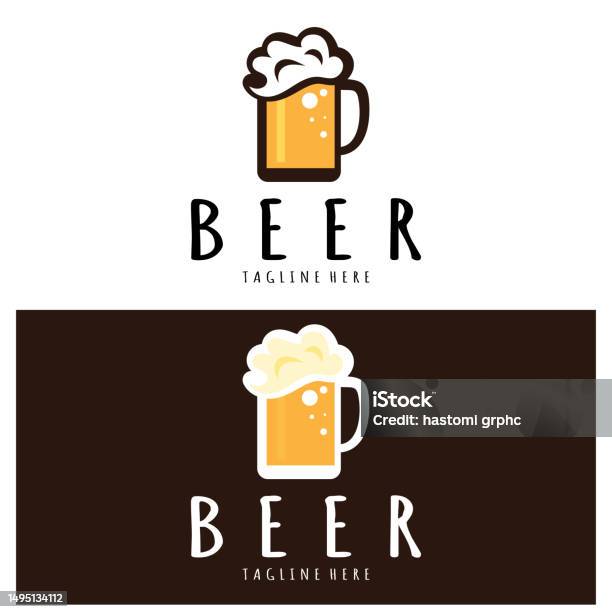 Beer Logo Template With Vintage Craft Wheatfor Badge Emblem Malt Beer