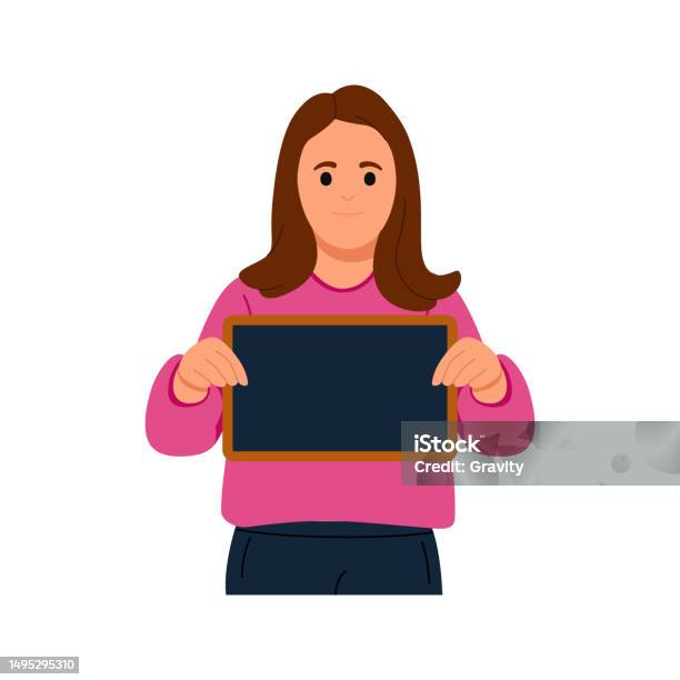 Desain Ilustrasi Seorang Wanita Memegang Papan Tulis Kosong Cocok Untuk ... Desain Ilustrasi Seorang Wanita Memegang Papan Tulis Kosong Cocok Untuk ...