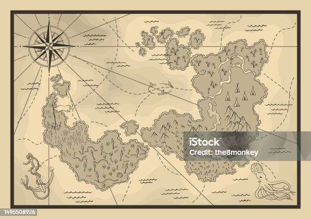 Modèle De Carte Dîle De Dessin Animé Pour Le Jeu De Niveau Supérieur