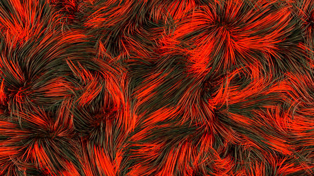Free picture: Close up of a artificial red fur texture