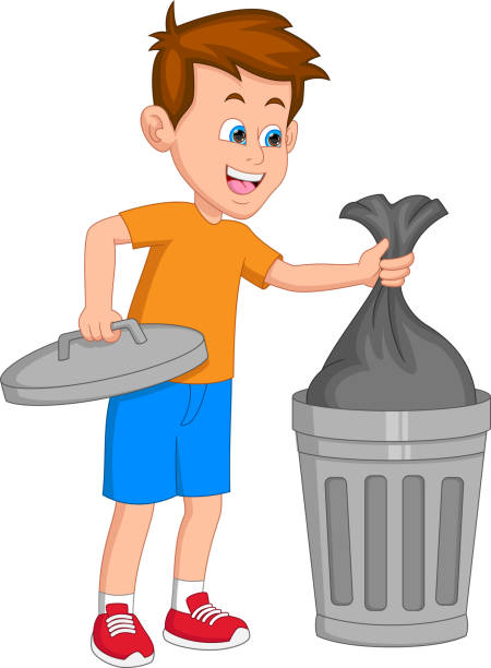 Throwing Trash Away Clipart