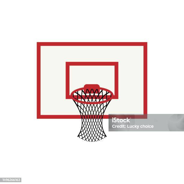 Panier De Basketball Pour Marquer Un But Dans Lélément De Filet Isolé