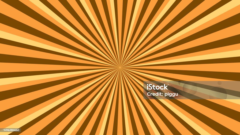 Sunburst Background With Yellow And Brown For Colorful Website Banner