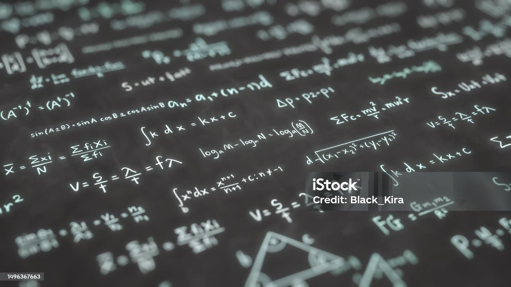 Abstract Physics Equation Concept Mathematics Calculation Sciences