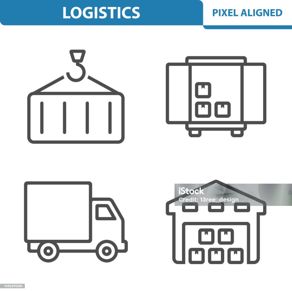 Logistik Liefersymbole Versand Transport Container Lkw Lagersymbolsatz ... Logistik Liefersymbole Versand Transport Container Lkw Lagersymbolsatz ...