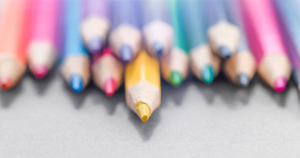 Free Stock Photo of A group of colored pencils on a piece of paper ...