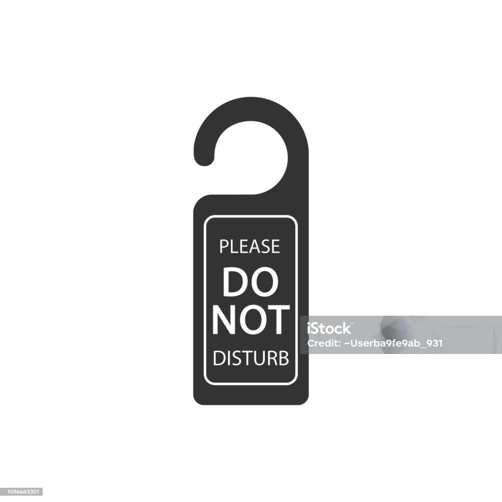 Do Not Disturb Sign Vector Icon Stock Illustration Download Image Now