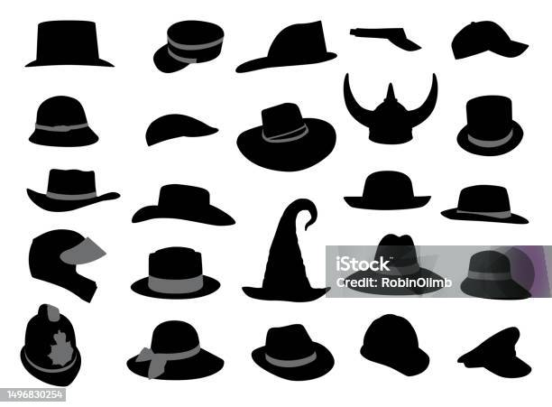 Ilustración de Conjunto De Sombrero Silhuetes y más Vectores Libres de ... Ilustración de Conjunto De Sombrero Silhuetes y más Vectores Libres de ...