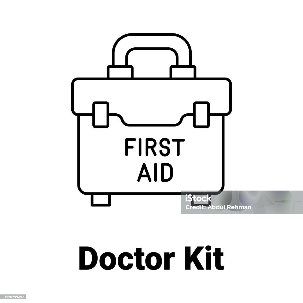 Doctor Kit Vector Icon Easily Modify Stock Illustration Download Image Now First Aid Kit