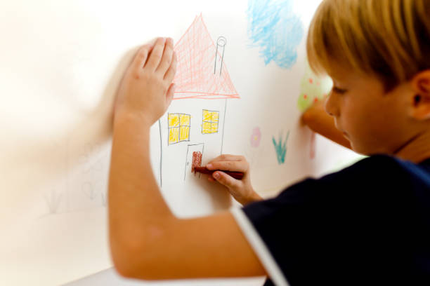 Free Stock Photo of Child Drawing on Piece of Paper | Download Free ...