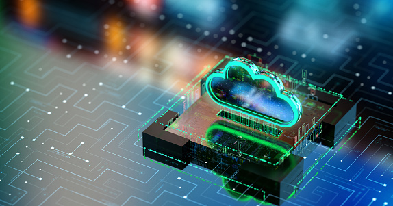 Cloud Computing And Technologies Background Transforming Industries And