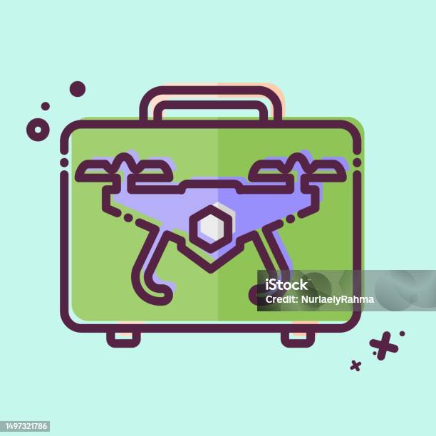 Kasus Ikon Drone Terkait Dengan Simbol Drone Gaya Mbe Desain Sederhana