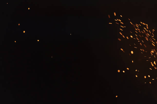 Free Stock Photo of Sparks flying from a striking match in the dark ...