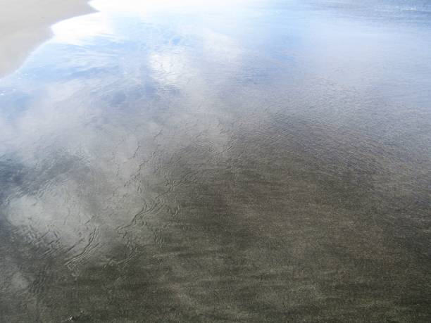 Free Stock Photo of Cloudy Sky Reflecting in Wet Sand | Download Free ...