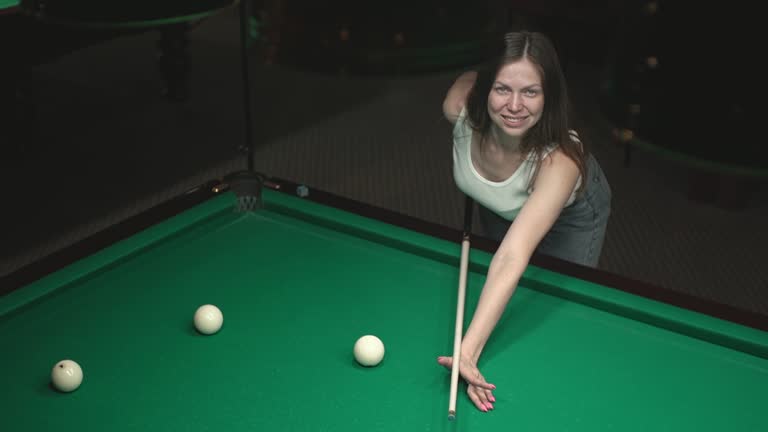 190 Beautiful Women Playing Billiards Stock Videos And Royalty Free Footage Istock