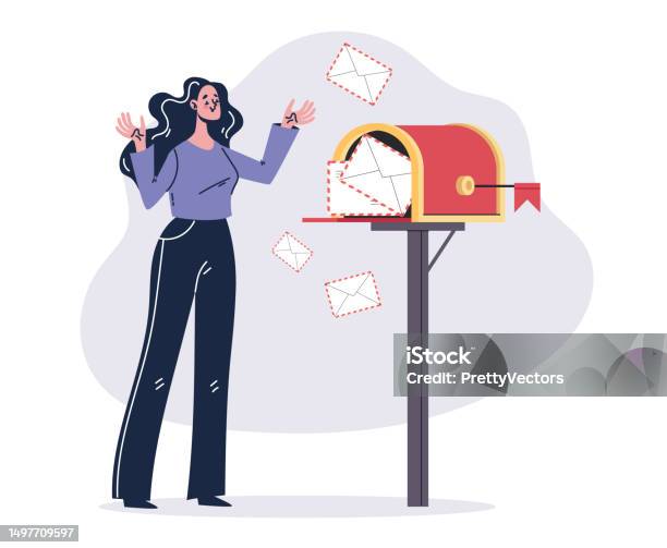 Email Mail Notification Letter Newsletter Mailbox Receiving Concept