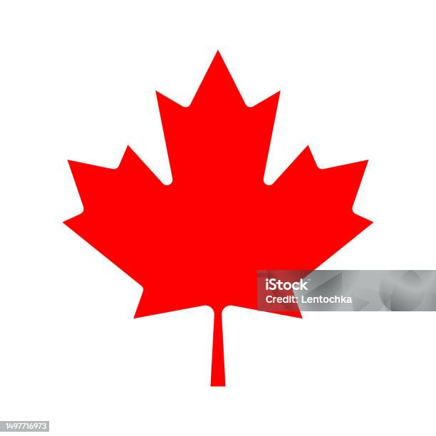 Icône Vectorielle De Feuille Dérable Canadienne Illustration