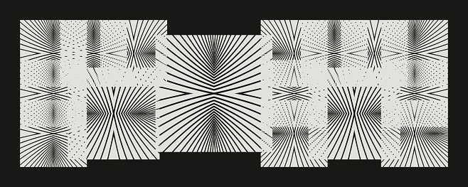 Vector Graphic Assets Set Bold Modern Shapes Stock Illustration