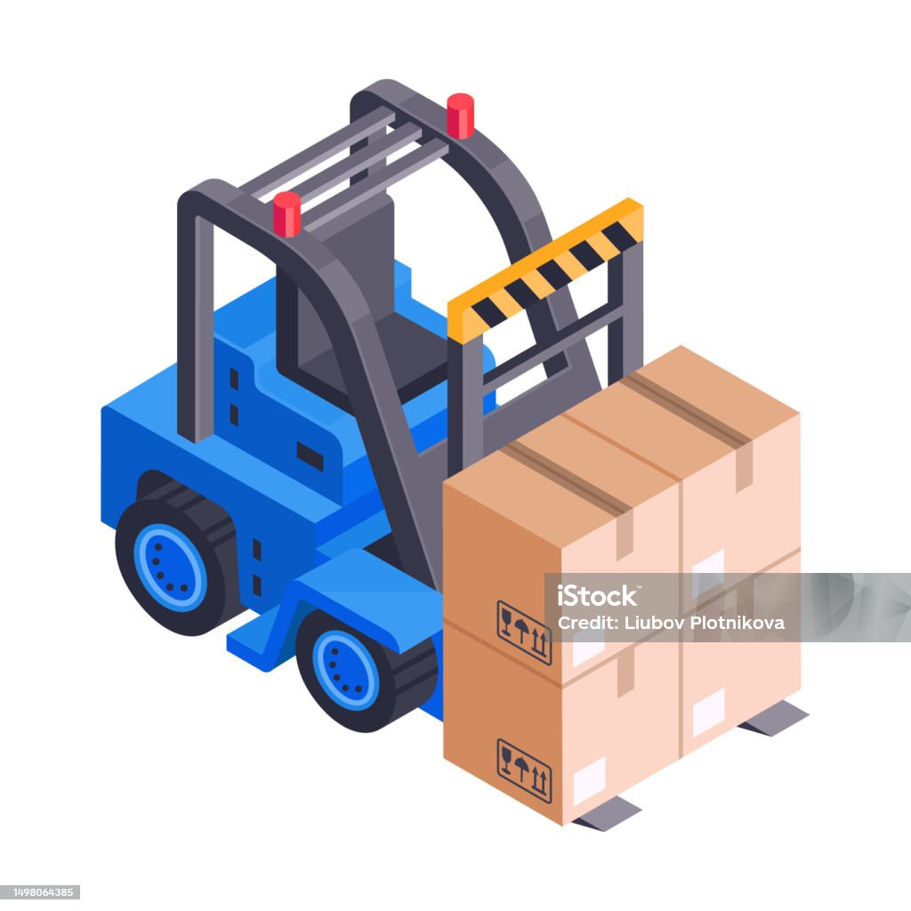 Truk Forklift Isometrik Kendaraan Penyimpanan Dan Gudang Forklift ... Truk Forklift Isometrik Kendaraan Penyimpanan Dan Gudang Forklift ...