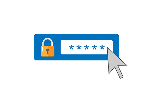 Password Protected Secure Login Concept Safety Cyber Security Personal Data Protection And