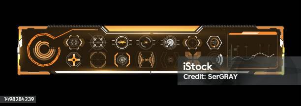 Desain Layar Antarmuka Hud Vektor Futuristik Judul Callout Digital