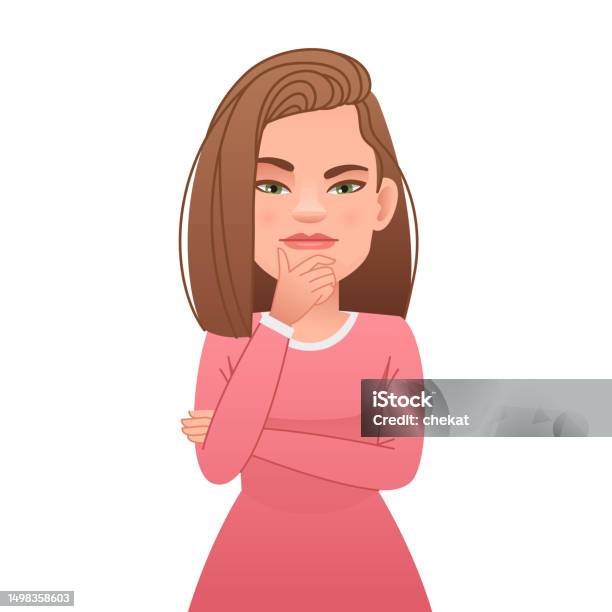 Seorang Gadis Muda Yang Cantik Memikirkan Sesuatu Potret Seorang Wanita ... Seorang Gadis Muda Yang Cantik Memikirkan Sesuatu Potret Seorang Wanita ...