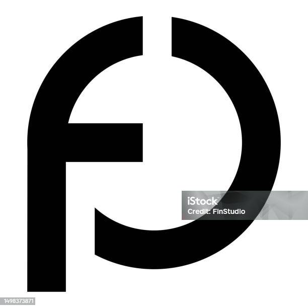 Logo Fp Initial Professionnel Innovant Et Logo Pf Lettre Fp Ou Pf