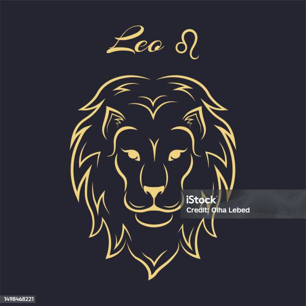 Signe Du Zodiaque Lion Symbole Et Icône De Lhoroscope De Lastrologie