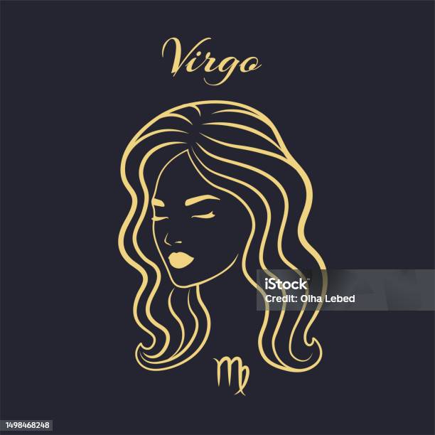 Signe Du Zodiaque De La Vierge Symbole Et Icône De Lhoroscope De