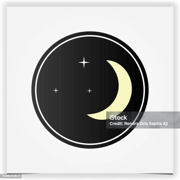 Icône De Lune Et Détoile Isolée Sur Fond Blanc Icône De Nuit