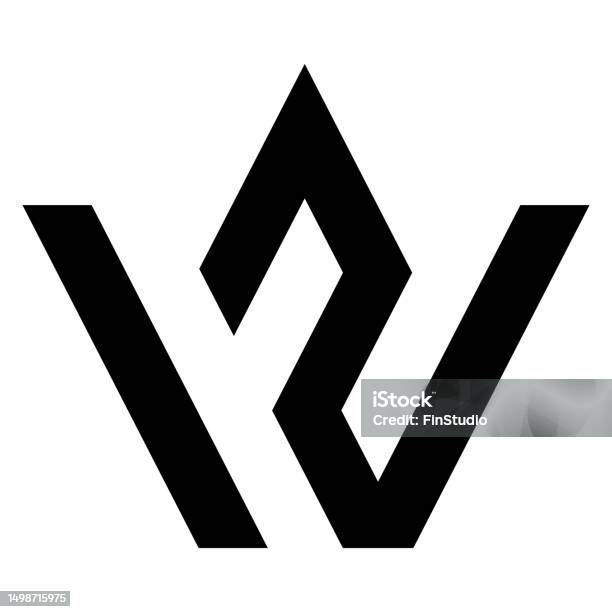 Logo Wz Awal Inovatif Profesional Dan Logo Zw Huruf Wz Atau Zw Monogram