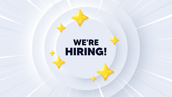 Nous Embauchons Un Symbole Signe De Lagence De Recrutement Bannière