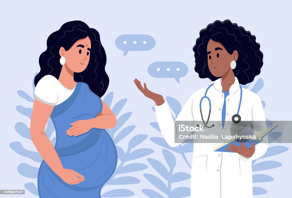 Dokter Wanita Kulit Hitam Berseragam Medis Putih Berbicara Tentang ... Dokter Wanita Kulit Hitam Berseragam Medis Putih Berbicara Tentang ...