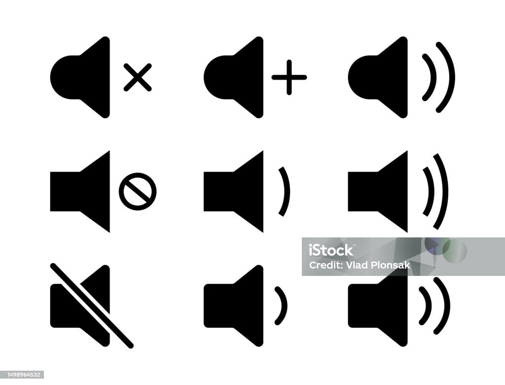 Ilustración de Conjunto De Iconos De Volumen De Sonido Iconos De ... Ilustración de Conjunto De Iconos De Volumen De Sonido Iconos De ...