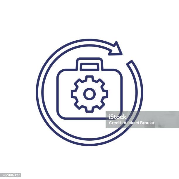 Optimalisasi Portofolio Ikon Garis Manajemen Aset Ilustrasi Stok ... Optimalisasi Portofolio Ikon Garis Manajemen Aset Ilustrasi Stok ...