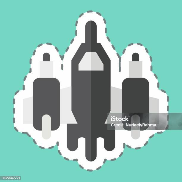 Garis Stiker Memotong Pesawat Terkait Dengan Simbol Militer Desain