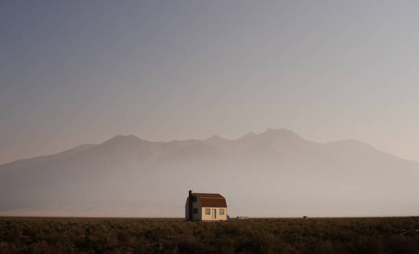 Free Stock Photo of Remote house in mountainous countryside at dusk ...
