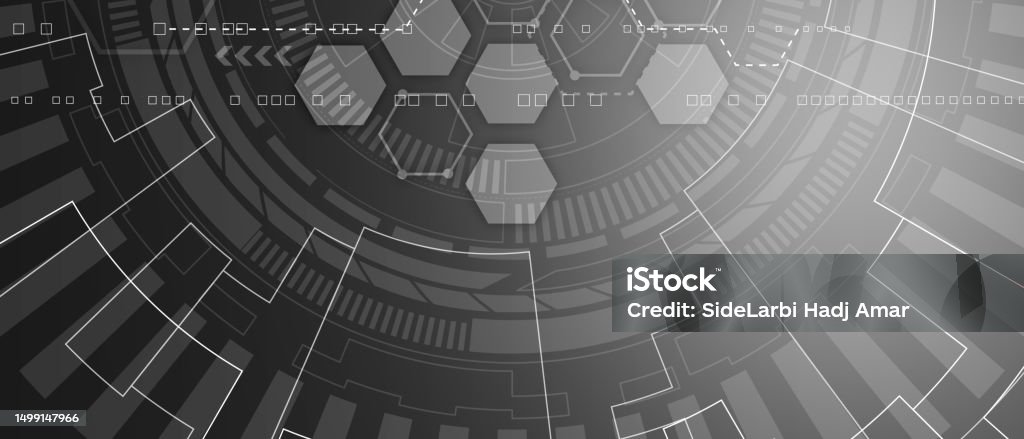 Desain Segi Enam Latar Belakang Abstrak Teknologi Energi Futuristik