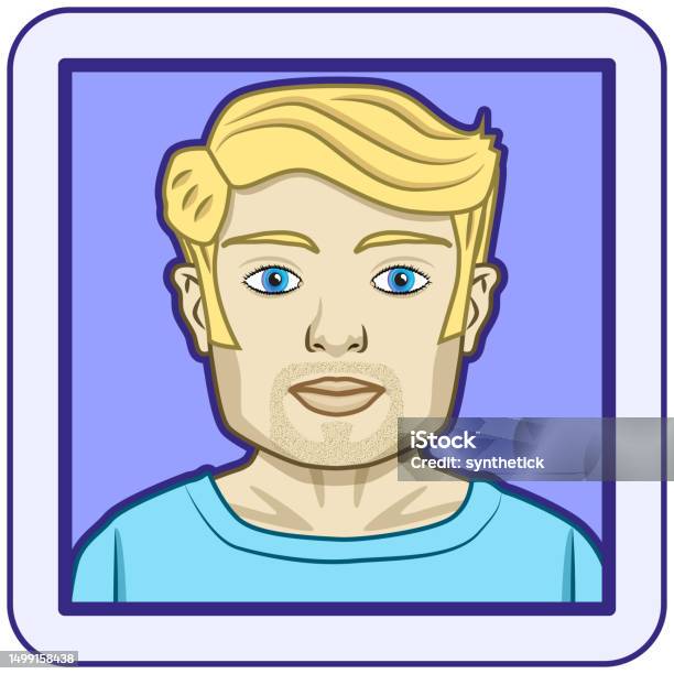 Avatar Profile Pic Of Young Man With Blond Hair Blue Eyes And Beard ... Avatar Profile Pic Of Young Man With Blond Hair Blue Eyes And Beard ...