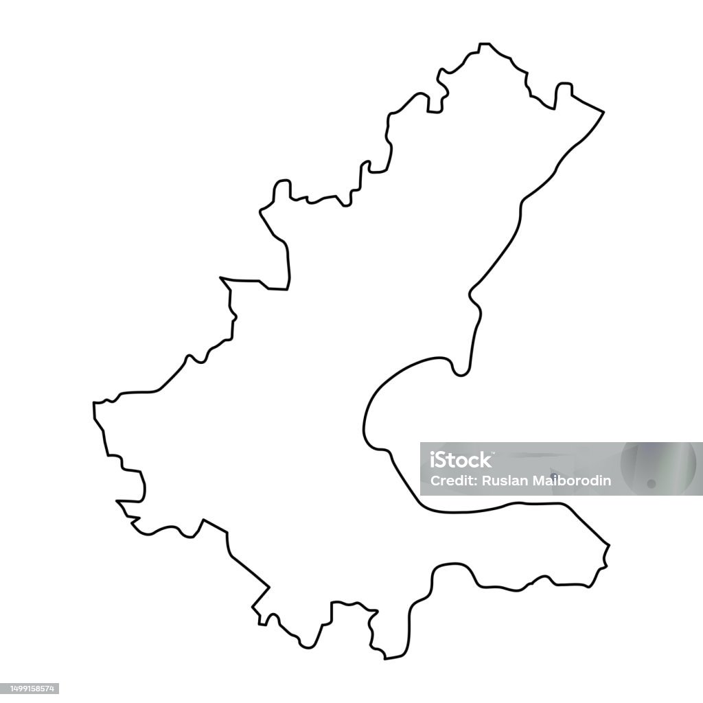 Carte Du Canton De Sarajevo District Administratif De La Fédération De