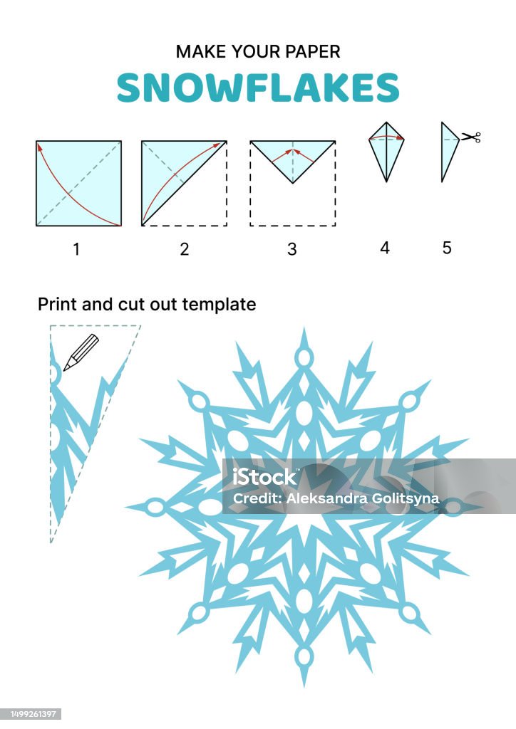 Cara Membuat Kepingan Salju Papercraft Template Kertas Untuk Kepingan ... Cara Membuat Kepingan Salju Papercraft Template Kertas Untuk Kepingan ...