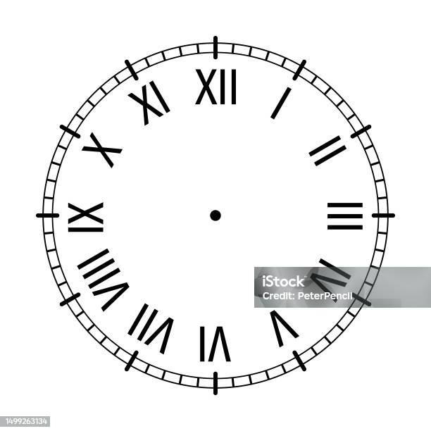 Cadran De Lhorloge Cadran Dhorloge Cadran Mécanique Vide Avec Flèches