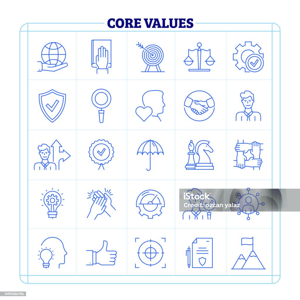 Vetores de Conjunto De Ícones De Vetor De Linha Fina Core Values e mais ... Vetores de Conjunto De Ícones De Vetor De Linha Fina Core Values e mais ...