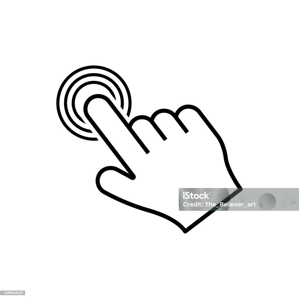 Dengan Mengklik Ikon Jari Tangan Menunjuk Ke Vektor Klik Penunjuk Ikon ... Dengan Mengklik Ikon Jari Tangan Menunjuk Ke Vektor Klik Penunjuk Ikon ...
