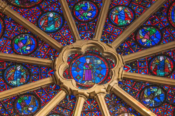 Free Stock Photo of Stained Glass in Lyon Cathedral | Download Free ...