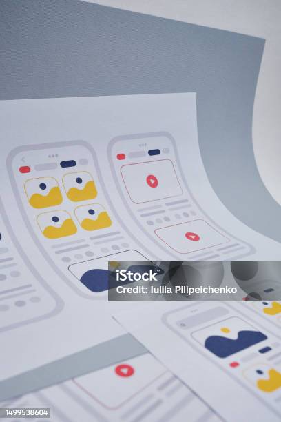 Ux Mobile Aplikasi Wireframe Sketsa Prototipe Kerangka Kerja Tata Letak